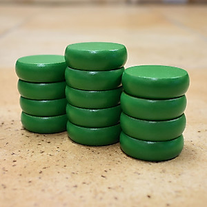 4 Player Crokinole Disc Party Pack (52 Large Discs - 1 1/4 Inch Diameter (3.2cm))