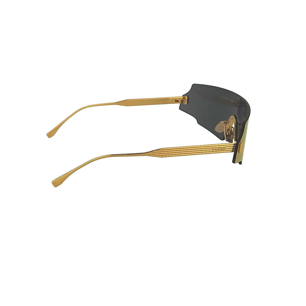 FENDI Shield Sunglasses FF0440S 0000J Gold 99mm 440