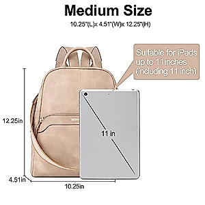 CLUCI Womens Backpack Purse Leather Backpack Travel Purse Convertible Ladies Designer College Work Daypack Shoulder Bags