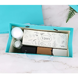 Dasofine Teal Gift Bags 20pcs, 8.7" × 3.9" × 7.1" Paper Bag with Handle Medium Size, Sturdy Kraft Paper Favor Bags, Gift Wrap Bags for Party, Wedding, Baby Shower