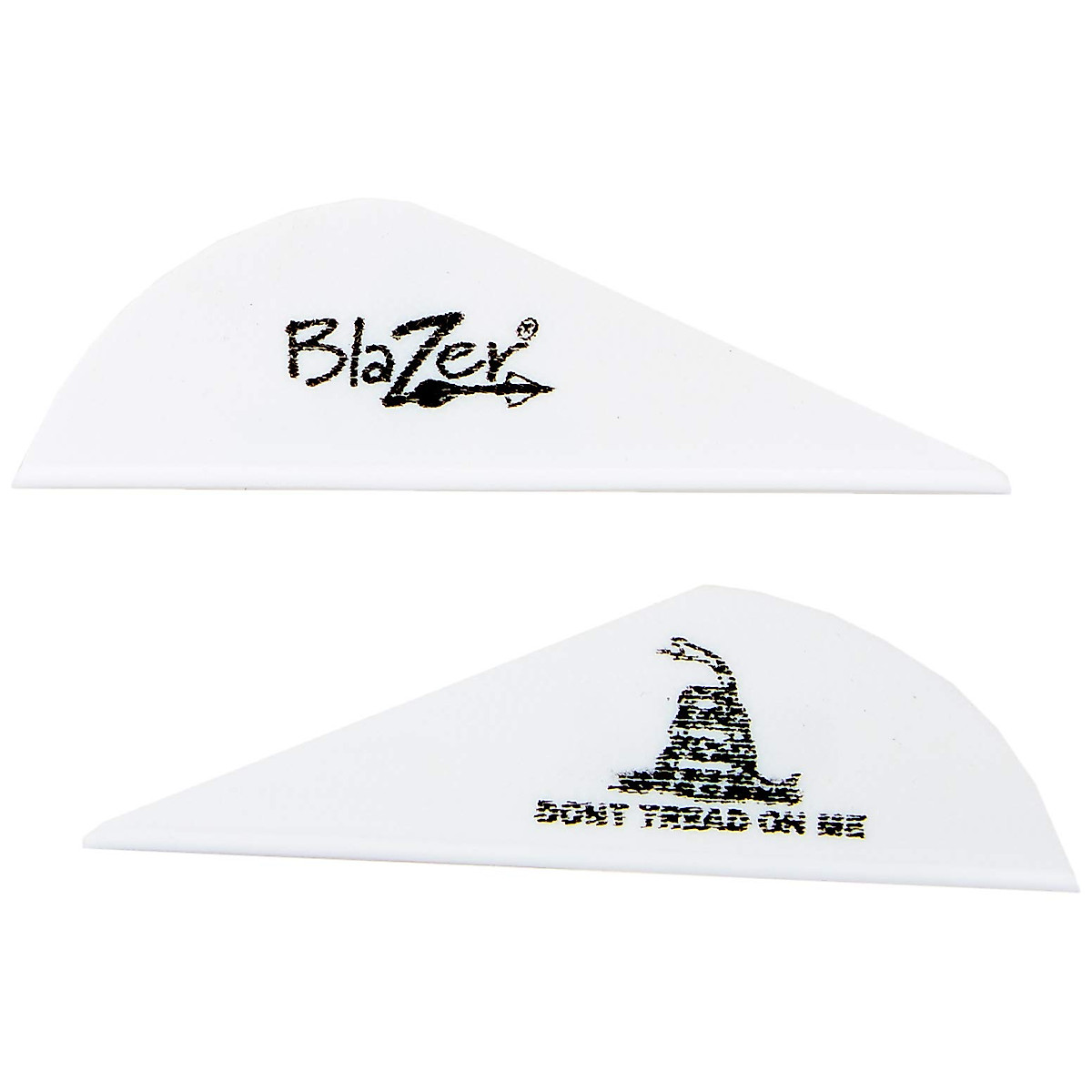 Bohning Blazer Vanes Don't Tread On Me 2" - White (100 Pack)