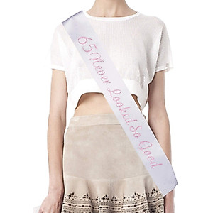 MEANT2TOBE 65th Birthday Gifts for Women, 65th Birthday Decorations for Women, 65th Birthday Baseball Cap,65 birthday Sash, 65th Birthday, 65th Birthday Party Supplies Gifts and Decorations