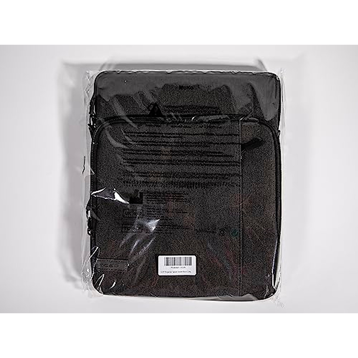 MoKo 12.9 Inch Tablet Sleeve Bag Carrying Case with Pockets Fits 13 Inch New iPad Pro M4 & Air M2 2024, iPad Pro 12.9 M2&M1, Surface Laptop Go 12.4", Galaxy Tab S8+/S9+ 12.4", Black & Gray