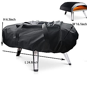 Gralara Pizza Oven Cover Accessories High Strength 600D Polyester Portable Waterproof Protection Covers for Indoor Camping Outside Garden, for 12