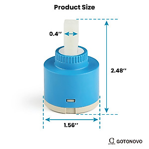 gotonovo 40MM Cartridges Compatible Replacement Valves Faucet Repair Works for Shower System Set