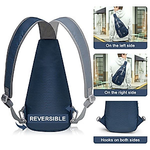 KIMLEE Sling Bag Crossbody Bags Men, Travel Hiking Chest Daypack for Women One Strap Backpack Lightweight Over Shoulder Bag