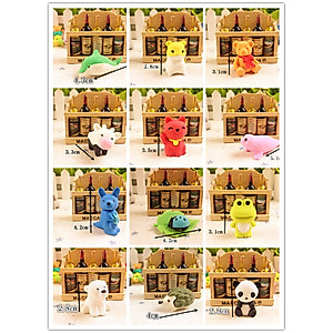 Animal Erasers Desk Pet 40 Pack 3D Animal Erasers for Kids Cute Fun Puzzle Erasers for Students School Supplies Prize Gifts Party Favors