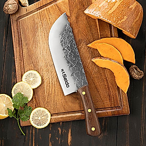 Seido Knives Nikuya Butcher Knife - 5Cr15mov High-Carbon Stainless Steel Precision Butcher Knife with Elegant Design