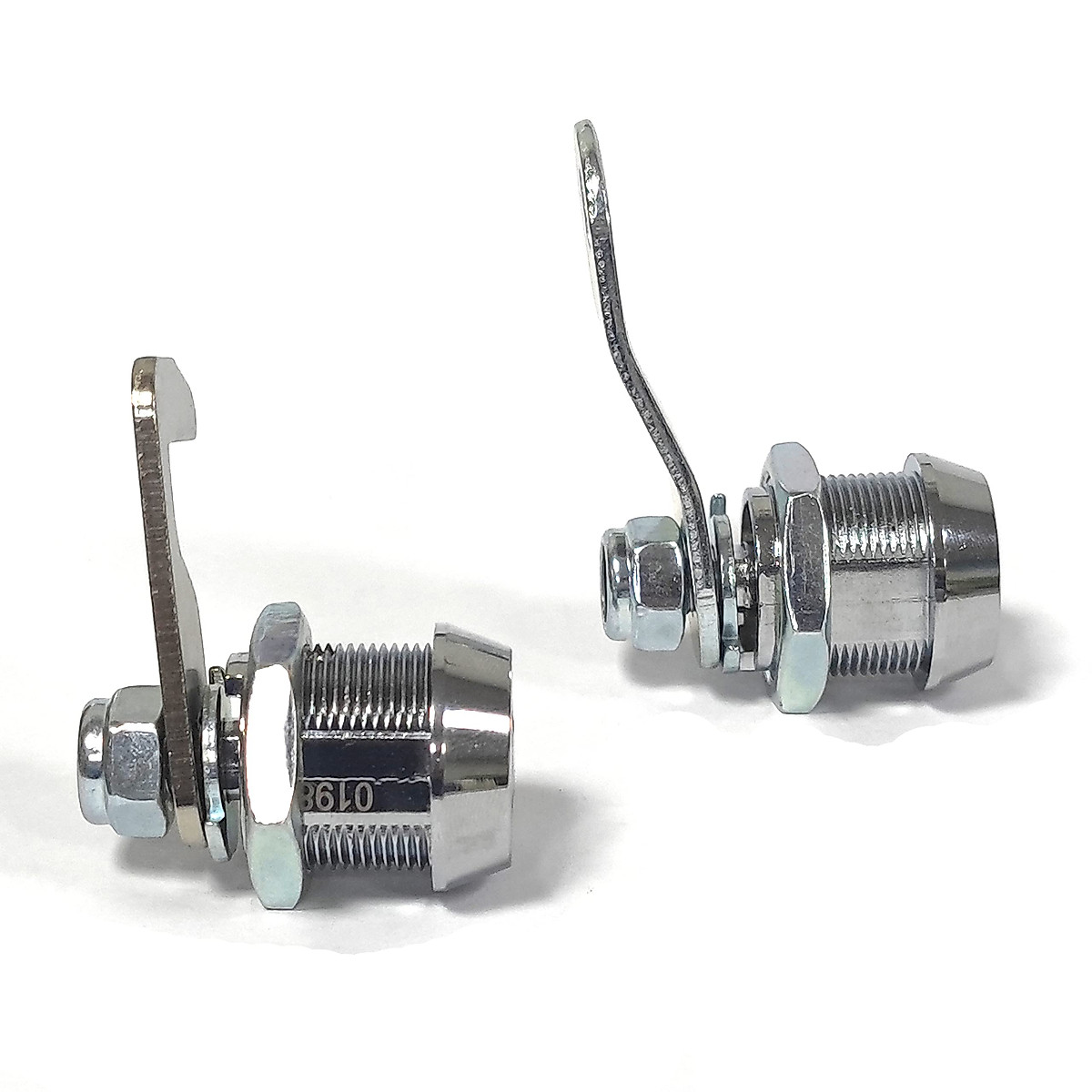 2 Pack Toolbox Lock 5/8" Tubular Cam Replacement Lock Hook Cam Keyed Alike with 4 Keys