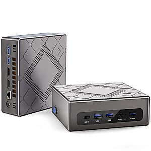 OUVISLITE Mini PC Windows 11 Pro, Intel i5-8259U Mini Computers 16GB RAM 512G M.2 SSD, 4 Cores 8 Thread Small Desktop Computer 4K HDMI VGA Type-C USB 3.0 WiFi 5 BT 4.2, Support Auto Power On