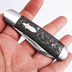 Watchman Brother 1503CF Cowfish VG10 Blade Knife Carbon Fiber Grips Lockback Pocket Knife …