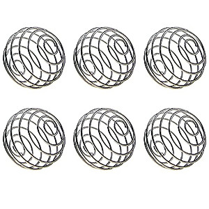 6 PCS 2 inches Shaker Balls, 304 stainless steel Shaker Bottle Ball Replacement，Whisk Ball Milkshake Protein Wire Mixer Mixing Cup Blend Shaker Bottle replace individual package