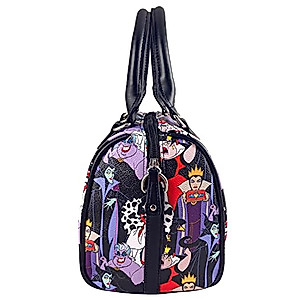 Loungefly Disney Villains Classic All Over Print Faux Leather Crossbody Handbag Purse