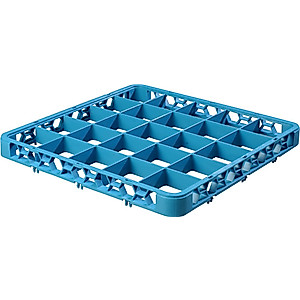 CFS RE2514 OptiClean 25 Compartment Divided Glass Rack Extender, 1.78", CFS Blue