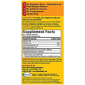 Nature Made CholestOff Complete, Dietary Supplement for Heart Health Support, 120 Softgels, 20 Day Supply