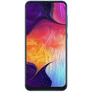 SAMSUNG Galaxy A50 A505G 64GB Duos GSM Unlocked Phone w/Triple 25MP Camera - (International Version, No Warranty) - Blue