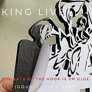 Zombies Attack Key Hook for Wall,Black Wooden Cat Key Holder with 5 Metal, Install by Strong Adhesive Sticker or Nail,Wall Décor for Entryway,Gift.(A1)