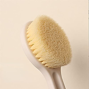 INGVY Dry Brushing Body Brush 1pc Long Handle Nylon Bath Brush Soft Body Scrubber Shower Exfoliator Scrub Skin Massager Cleaning Brush Deep Cleaning Tool