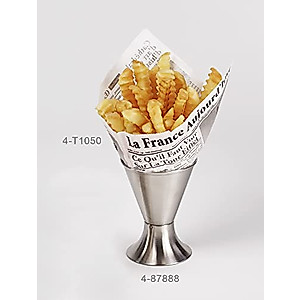 G.E.T. 4-87888 Solid Cone French Fry Holder, Stainless Steel