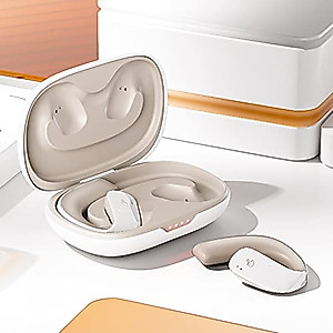 Open Ear Headphones Wireless Bluetooth Running Open Ear Clip Earbuds with Earhooks Air Bone Conduction Headphones Bluetooth Waterproof Over The Ear Wireless Wrap Around Earbuds for Gym Workout Sport