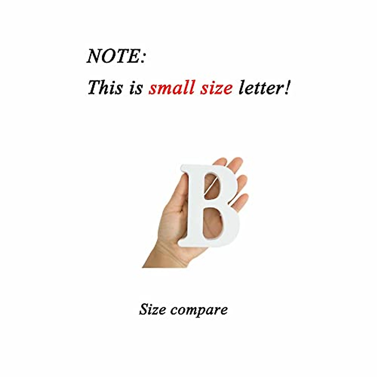 ANSOMO Baby Letters Small Table Sign Baby Shower Centerpiece Party Decorations White