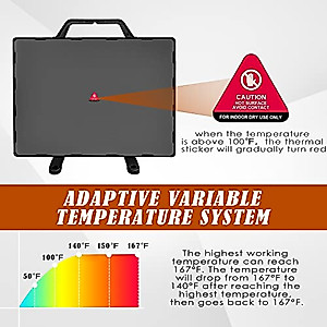 Coop Heater with thermostat Pet Warmer Heater pet heater for dog cat chicken Coop Heater 140 Watt Compact Heating Panel Heater