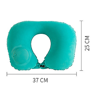 CHENGNAN Inflatable Travel Neck Pillow Lightweight Travel Pillow- Portable U Shape Neck Support Cushion for Camping, Hiking, Office Nap, Home, Car, Train and Bus