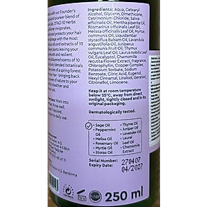 OTACI 10 Herbs Rejuvenate and Soften Conditioner for All Hair Types, Sage, Peppermint, Melissa, Rosemary, Myrtle, Storax, Thyme, Juniper, Lavender, Chamomile, No Paraben, No Alcohol Herbal Conditioner