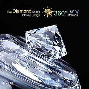 Whiskey Glasses Wine Glasses Rotating Bourbon Glassware Wine Gifts for Men Women Stemless Old Fashioned Glass Unique Brandy Cognac Snifter 11 OZ (set of 2)