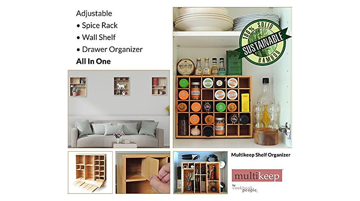 Cookbook People Adjustable Shelf: Versatile Home Organizer
