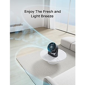 Pelonis 3 Speed Small Room Air Circulator Fan with 7-inch Blade, Table Fan with 100° Adjustable Head Tilt - Desktop Fan for Bedroom,Dorm and Office - Ventilador for Air Conditioner and Heater, Black