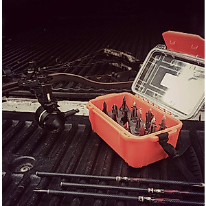 Proven Wild Broadhead Case - Waterproof Design for Archery Broadheads - 12 Broadheads with Wrench, 7.3 by 4.5 by 3.3 in