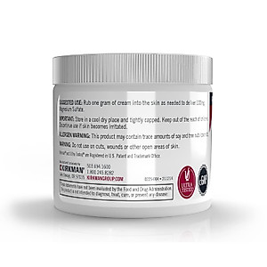 Kirkman – Epsom Salt Cream – 4oz Cream – Gluten Free – Casein Free