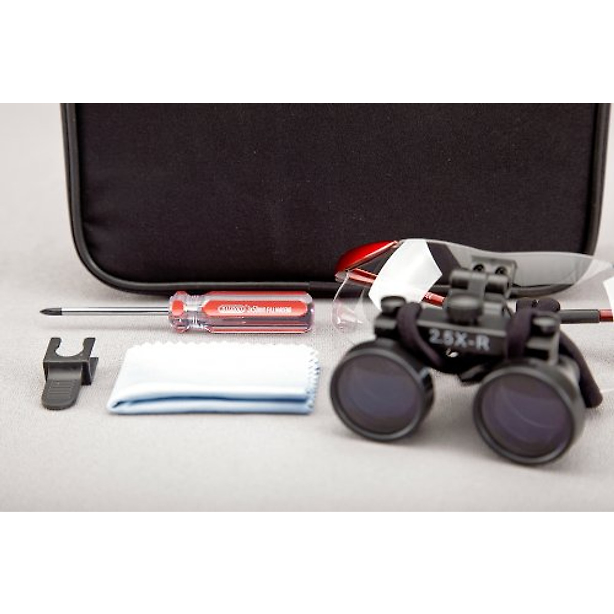 Smedent Dental Surgicial Loupe Loupes 2.5X Magnification 16.5" (420mm) Working Distance Burgundy Goggles