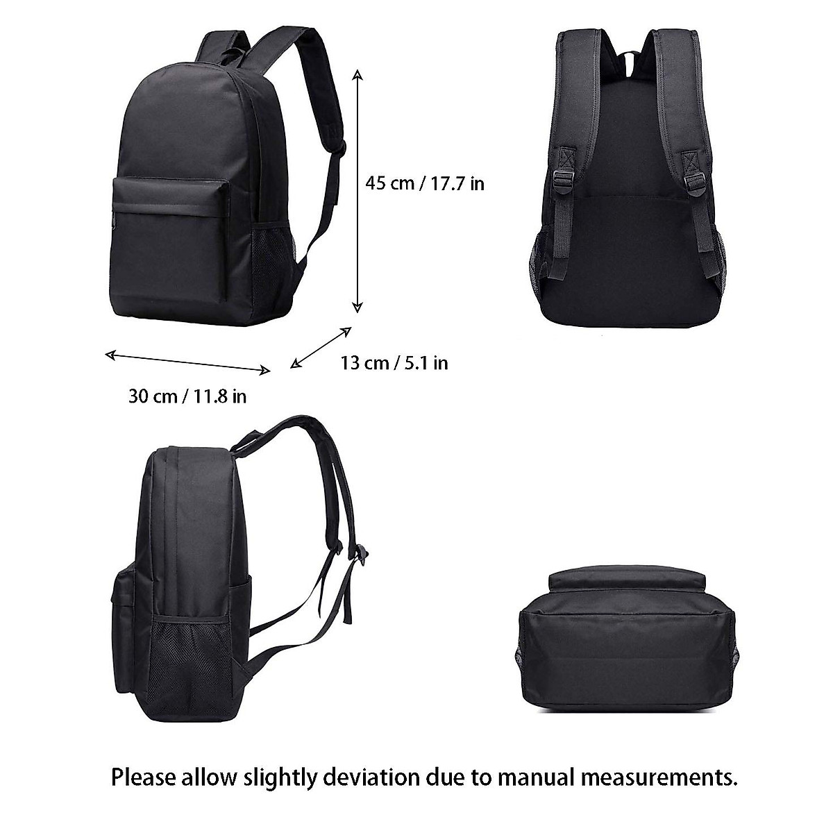 WANHONGYUE Plants vs. Zombies Game Cosplay Daypack Casual Backpack Day Trip Travel Bag Galaxy A /2