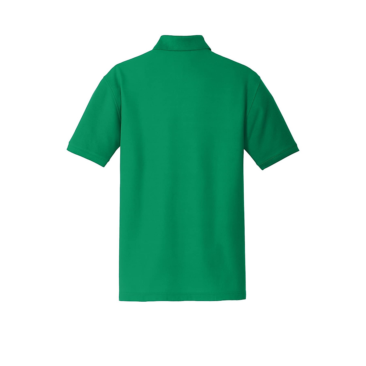 JustBlanks Men Polo Shirts Pique Polo Shirts for Men Short Sleeves 3 Button Performance Polo T Shirt - Bright Kelly Green - XL