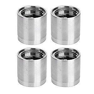 Estink Trailer, Set of 4 Stainless Steel Wheel Hub Bearing Buddies Center Caps Protector with 1.98inch Diameter for Boat RV