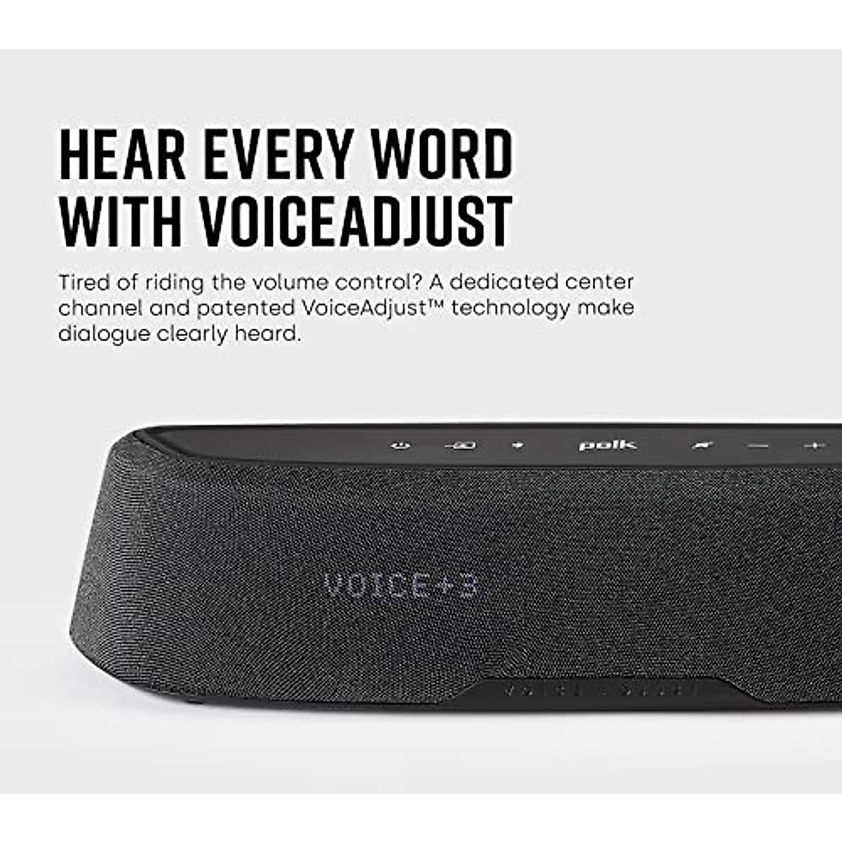 Polk MagniFi Mini AX Sound Bar (2022 Model), Dolby Atmos and DTS:X Certified, Polk's Patented VoiceAdjust & SDA Technologies, Ultra-Compact Design, Easy Setup,Black