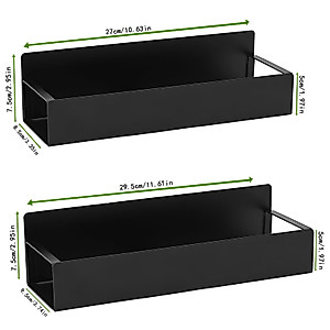 Uaxolwz 2 Pack Magnetic Spice Rack for Refrigerator, Moveable Magnetic Spice Racks, Kitchen Storage Rack, Suitable for Refrigerators, Microwave Ovens, Washing Machines, Saving Storage Space