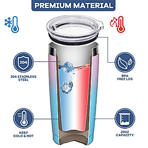 MASGALACC Christmas Mothers Day Birthday Gifts for Women Coworker Sister Employee- Thanksgiving Gifts Inspirational Thank You Gifts, Gifts for Best Friends- Insulated Tumbler Cup 20 OZ