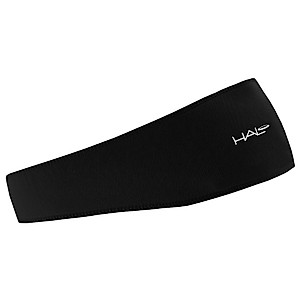 Halo Headband Sweatband Super Wide Pullover Black
