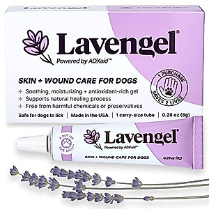 Lavengel Dog Skin Care Gel - Highly Concentrated Ointment Helps Relieve Itchy Skin and Heals Wounds Naturally, First-Aid for Skin Irritations, Hotspots, Sores, and Acne, We Support Rescues