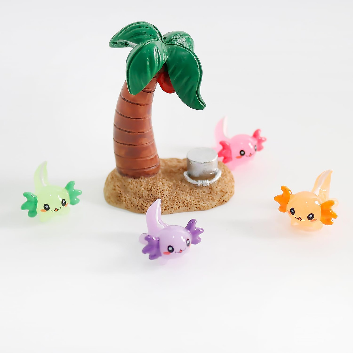 Mini Resin Axolotl Figurines - 30PCS Colorful Animal Decor
