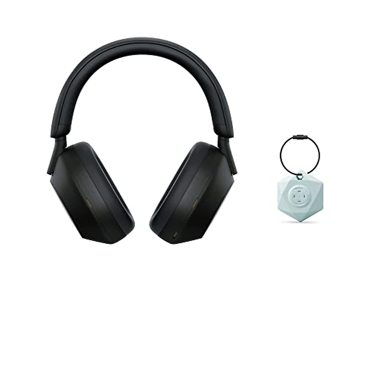 Sony WH-1000XM5 Wireless Noise Canceling Over-Ear Headphones (Black) Bundle with My Bluetooth Locator Keychain Finder (2 Items)
