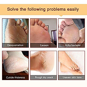 Foot Peel Mask 3 Pack， Exfoliator Peel Off Calluses Dead Skin Callus Remover，Baby Soft Smooth Touch Feet-Men Women (Lavender)
