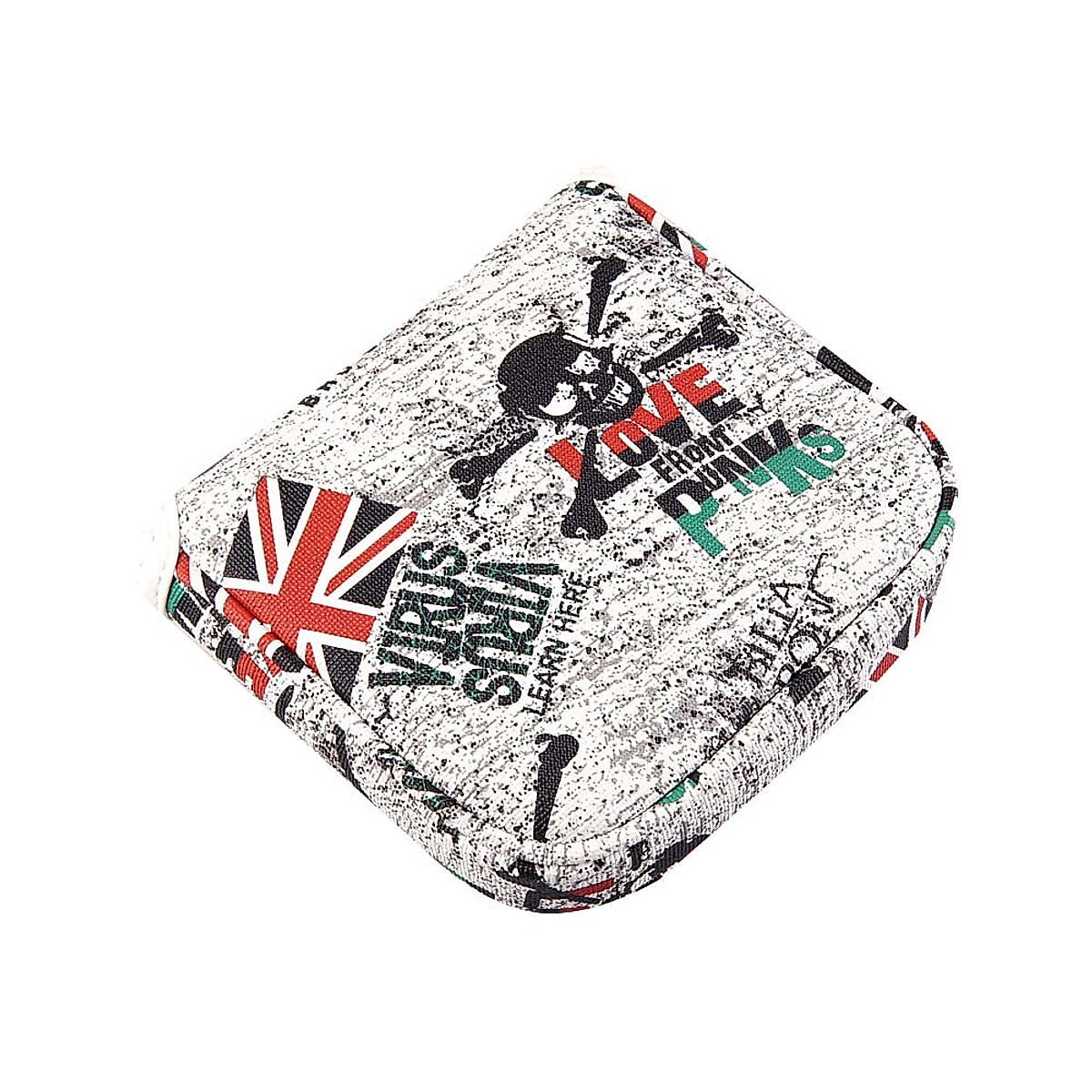 PLUSKER Golf Club Square Heel Shafted Mallet Putter Cover Magnetic Closure Red Creative UK Flag Pattern Putters Headcover