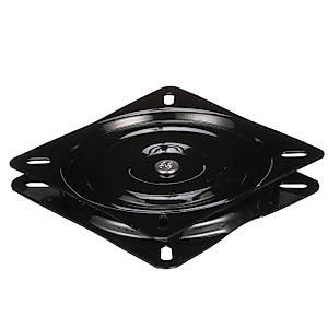 Attwood 17721 Seat Swivel, For Boat Seat, 3-Degree Tilt Action, 7 Inches, Steel, Black Powder Coated