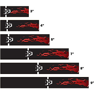 White Water Archery Non-Laminated Black Blood Trail & Skull 1 Arrow Wraps 15 Pc Choose Length Width (8.75)