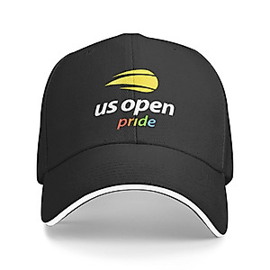 Us Open Tennis 2023 Sandwich Cap Unisex Classic Baseball Capunisex Adjustable Casquette Dad Hat Black