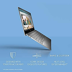 HP ENVY 13-13.99 Inches Thin Laptop w/ Fingerprint Reader, 4K Touchscreen, Intel Core i7-8565U, NVIDIA GeForce MX250 Graphics, 16GB SDRAM, 512GB SSD, Windows 10 Home (13-aq0044nr, Natural Silver)